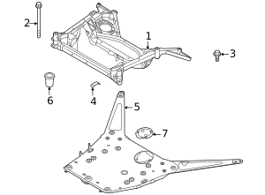 07149503940 - 2021 BMW M4 Suspension Cross-Member Mount Bolt (07-14-9 ...