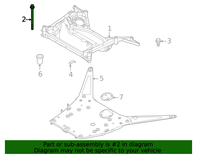 Genuine BMW 07-11-9-909-606 | Suspension Cross-Member Bolt | FREE ...