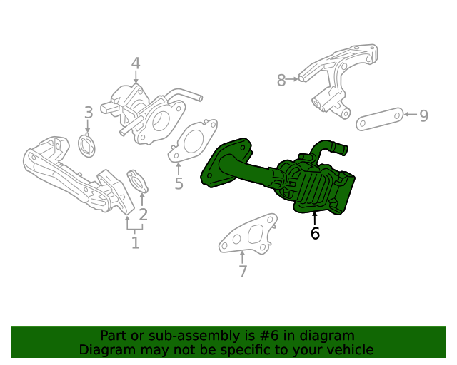 25680-F0010 - Egr Cooler - 2018-2023 Toyota | OEM Genuine Toyota Parts