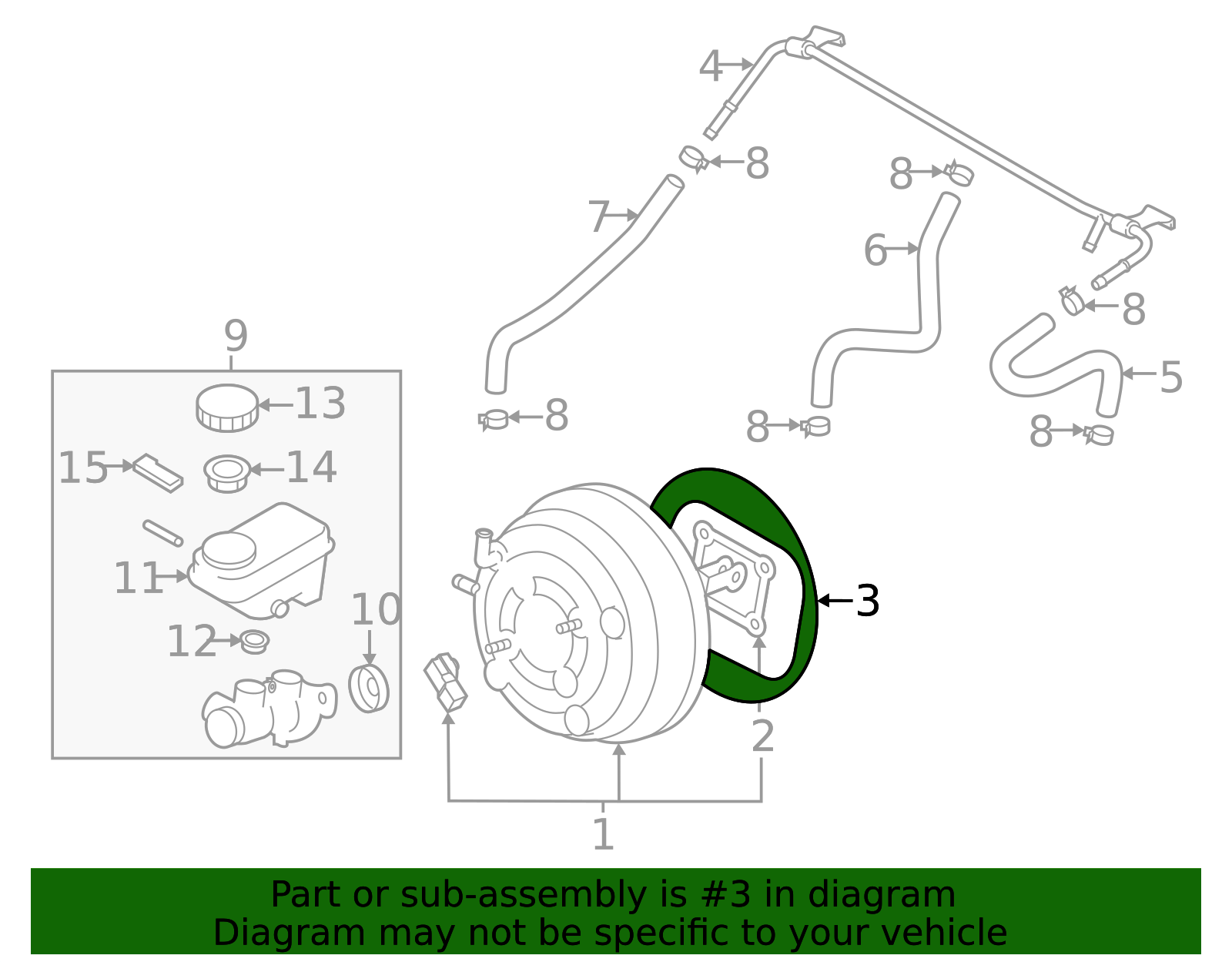2018-2023 Subaru | Booster Assembly Seal | 26454FL010 | OEM Subaru ...