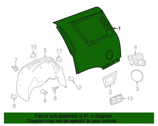 Buy Genuine GM Auto Parts - Panel (Part # 23184163) | GM Parts Store
