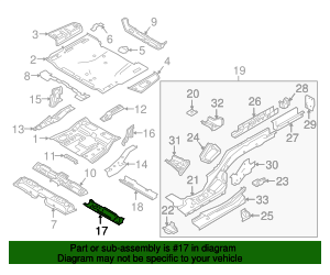 2018-2022 Volkswagen Lower Cross-Member 3QF-803-531 | OEM Parts Online