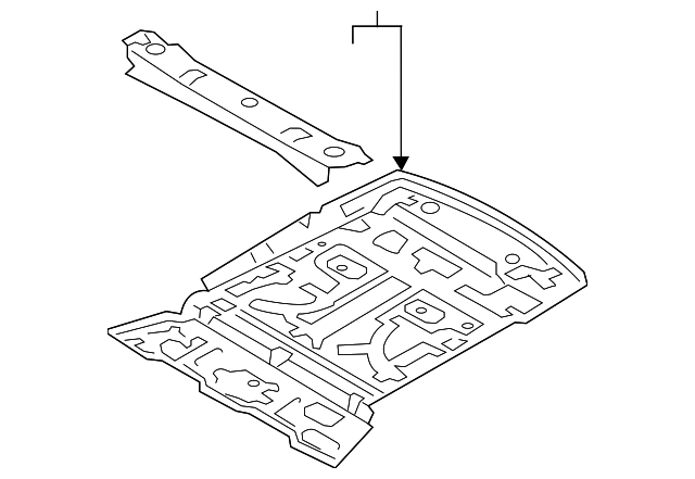 2023-2025 Audi Rear Floor Pan 4M0-802-069-AJ | Audi OEM Parts Guy
