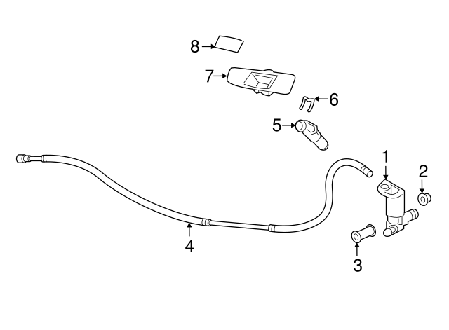 85362-60170 - Headlight Washer Cover Bracket 2016-2021 Lexus LX570 ...
