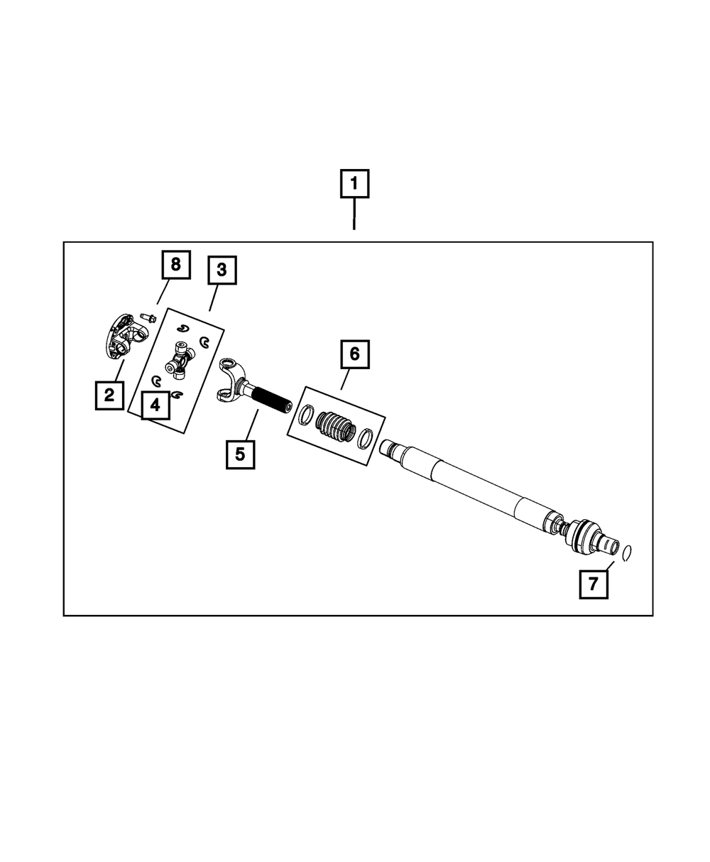 2019-2025 Ram 3500 Drive Shaft 68368120AE | Mopar eStore