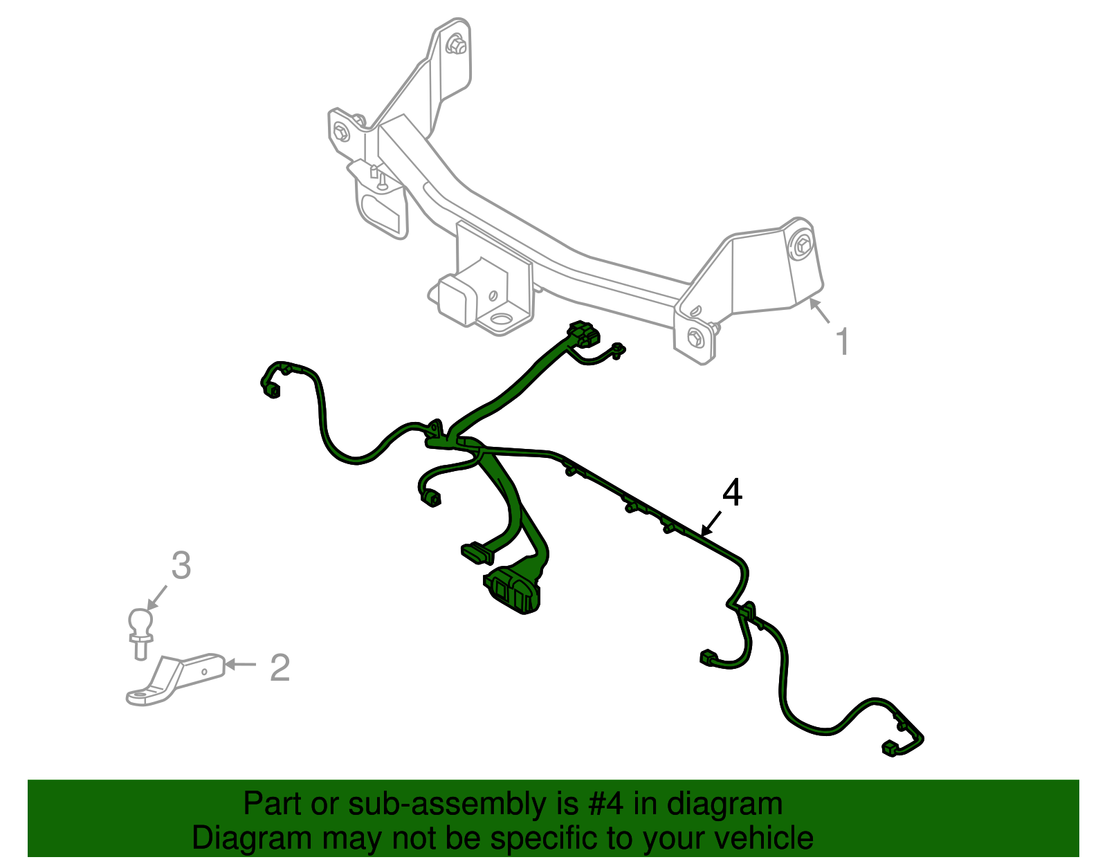 2009-2014 Ford F-150 Trailer Hitch Wiring Harness 9L3Z-15A416-A | OEM ...