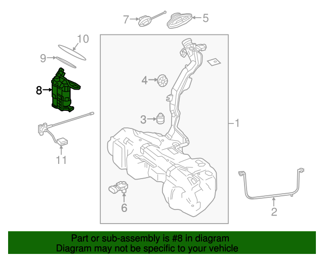 2015-2017 Mercedes-Benz Fuel Pump 205-470-26-94 | AutoNationParts.com