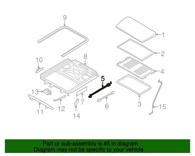 Genuine BMW 54-10-7-198-136 | Slide Rail | FREE Shipping on Most Orders ...