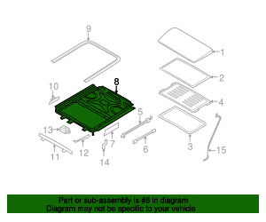 54137033544 - 2004-2010 BMW Frame (54-13-7-033-544) | BMW of South ...