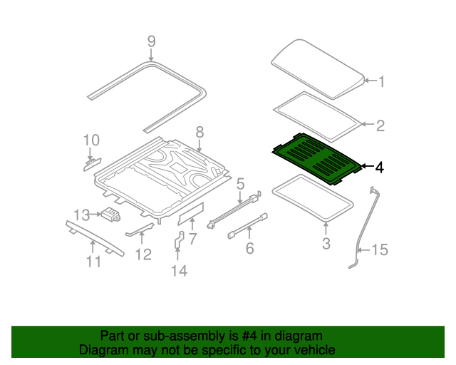 Genuine BMW 54-13-7-195-629 | Sunshade | FREE Shipping on Most Orders ...