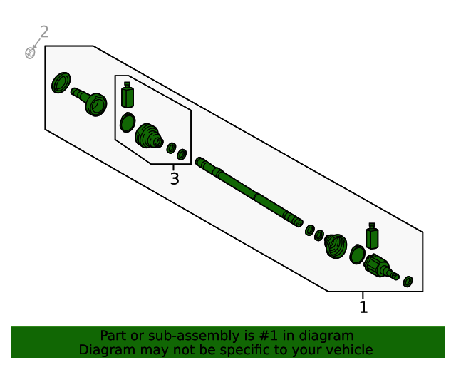 2018-2023 Hyundai Axle Assembly 49600-J9000 | QuirkParts