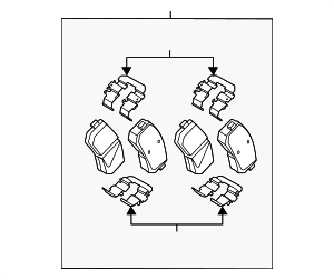 58302-J9A00 - Disc Brake Pad Set 2021-2024 Kia Seltos | Kia.Parts Store