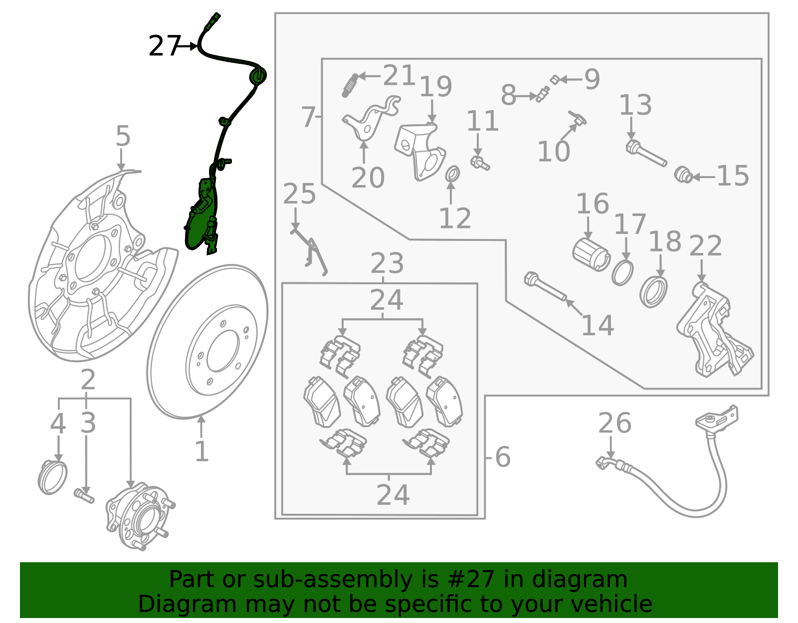 59795-Q5200 - Rear Speed Sensor 2021-2025 Kia Seltos | Kia.Parts Store