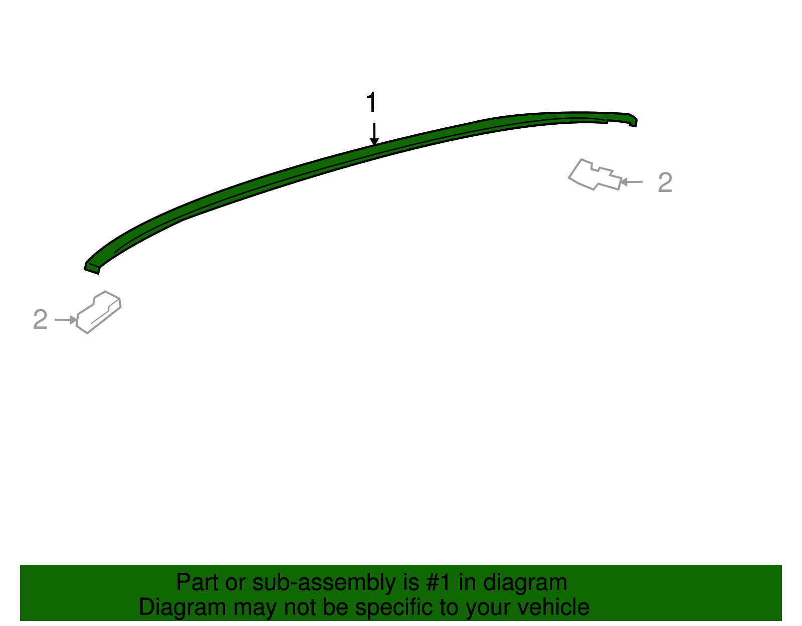 2010-2015 Chevrolet Camaro Primed Roof Panel Joint Finish Molding ...