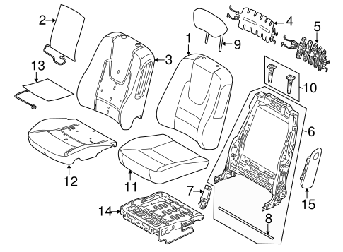Front Seat Components for 2012 Ford Fusion | TascaParts.com