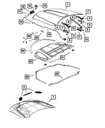 2011-2023 Mopar Hood Prop 55113748AA | Mopar Estores