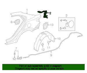 71575-H9200 - Tail Lamp Panel 2018-2023 Kia Rio | Kia.Parts Store
