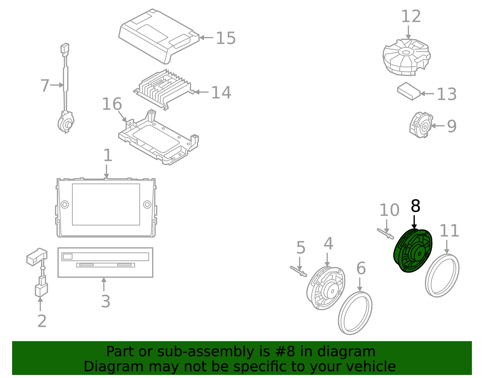 6C0-035-454 - Speaker 2019-2025 Volkswagen | AutoNation Parts