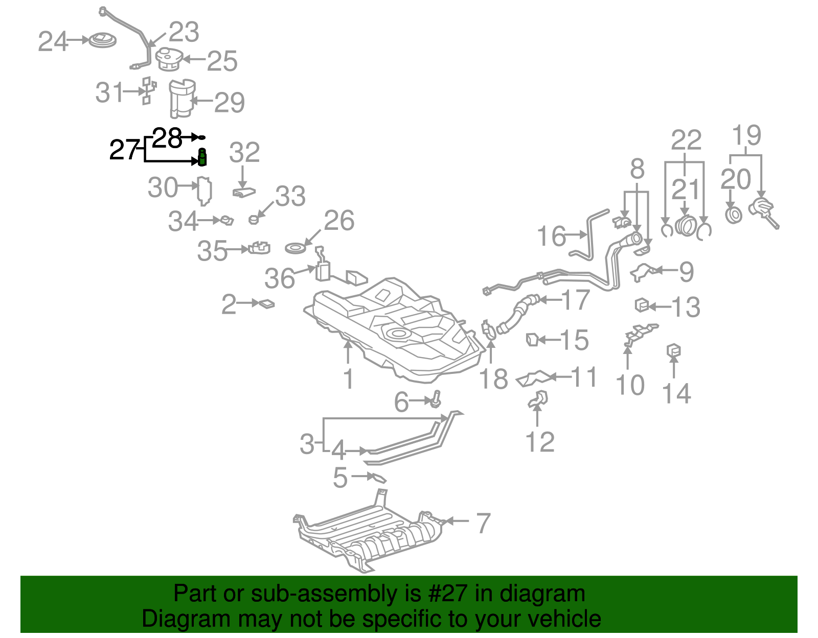 2004-2012 Lexus Fuel Pressure Regulator 23280-20060 | OEM Parts Online