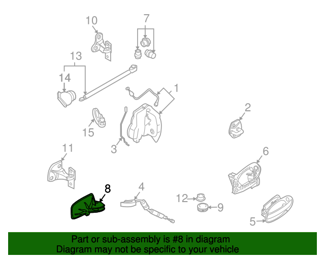 Genuine BMW 51-41-7-024-303 | Handle, Inside | FREE Shipping on Most ...
