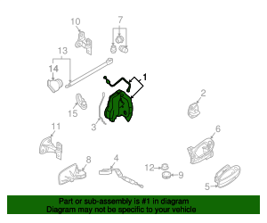 2002-2008 BMW | Lock Assembly | 51217202123 | BMW OEM Parts Store