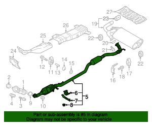 1570C896 Intermediate Pipe 2016-2023 Mitsubishi Outlander Sport ...