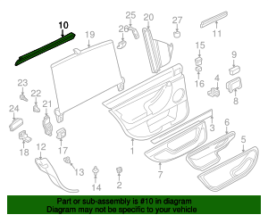 Genuine BMW 51-22-8-243-373 | Front Molding | FREE Shipping on Most ...