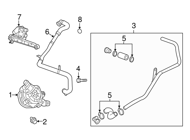 2010-2016 GM Secondary Air Injection Pump with Bracket 12630667 GM ...