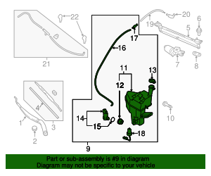 2013-2016 Hyundai Genesis Coupe Washer Fluid Reservoir 98610-2M500 ...