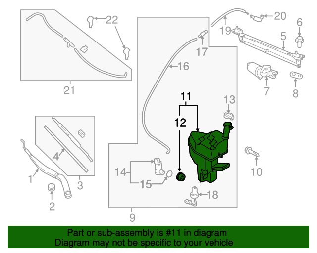 2013-2016 Hyundai Genesis Coupe Reservoir Tank 98620-2M500 | OEM Parts ...