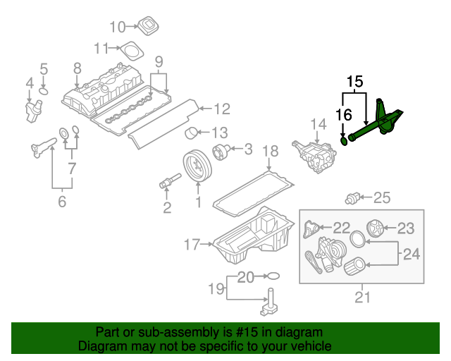 Genuine BMW 11-41-7-566-155 | Engine Oil Pump Pickup Tube | FREE ...