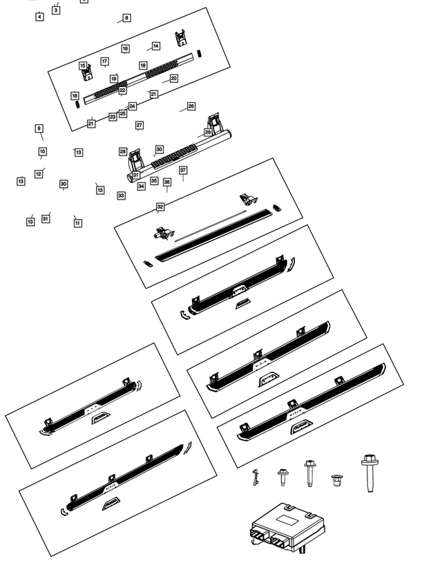 68361669aa - Fixed Running Board, Left 2019-2024 Ram | AutoNationParts.com