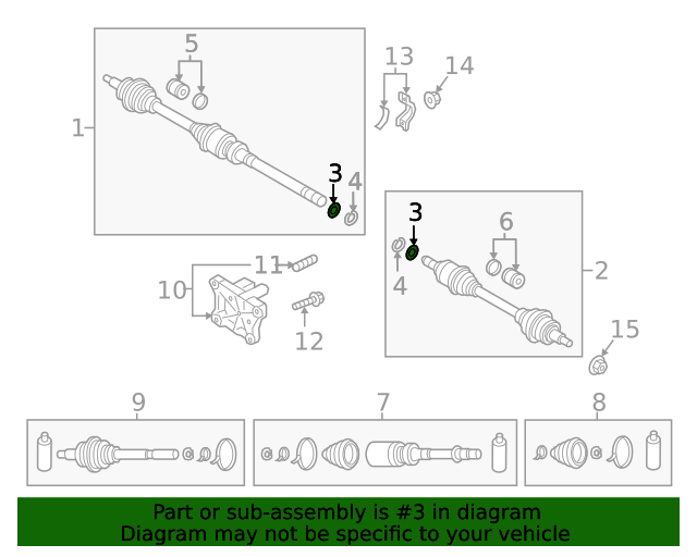 2012-2024 Mazda Axle Assembly Dust Cap FTH1-25-722 | TascaParts.com