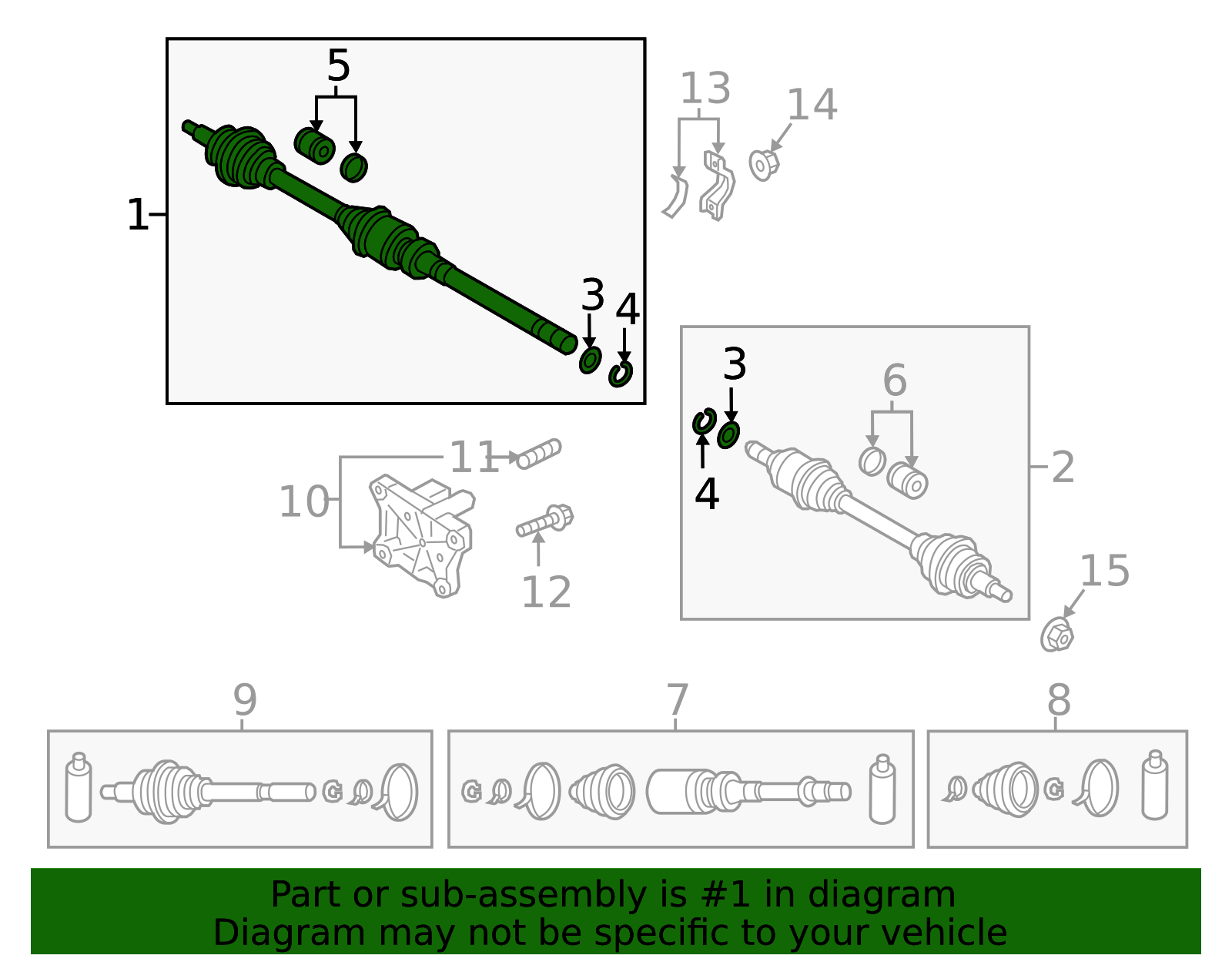 FTF2-25-50X - Axle Assembly - 2016-2020 Mazda CX-9 | Mazda Parts Factor