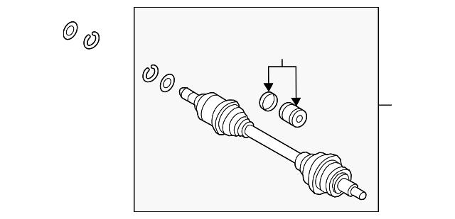 2016-2019 Mazda CX-9 Axle Assembly - Driver's Side (LH) FTF1-25-60X ...