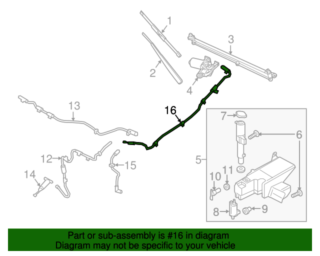 Genuine OEM Ford Part - Upper Hose HC3Z-17A605-C | Genuine OEM Ford ...
