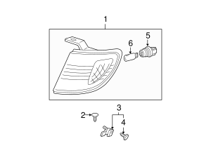 81610-04080 - Parking / Side Marker Light (Right) - 2001-2004 Toyota ...