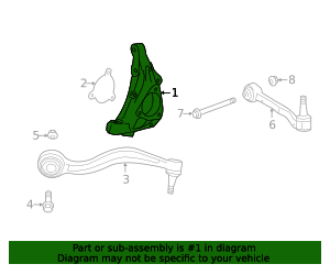 2020-2021 Cadillac CT5 Knuckle 84032115 | GMPartsDirect.com