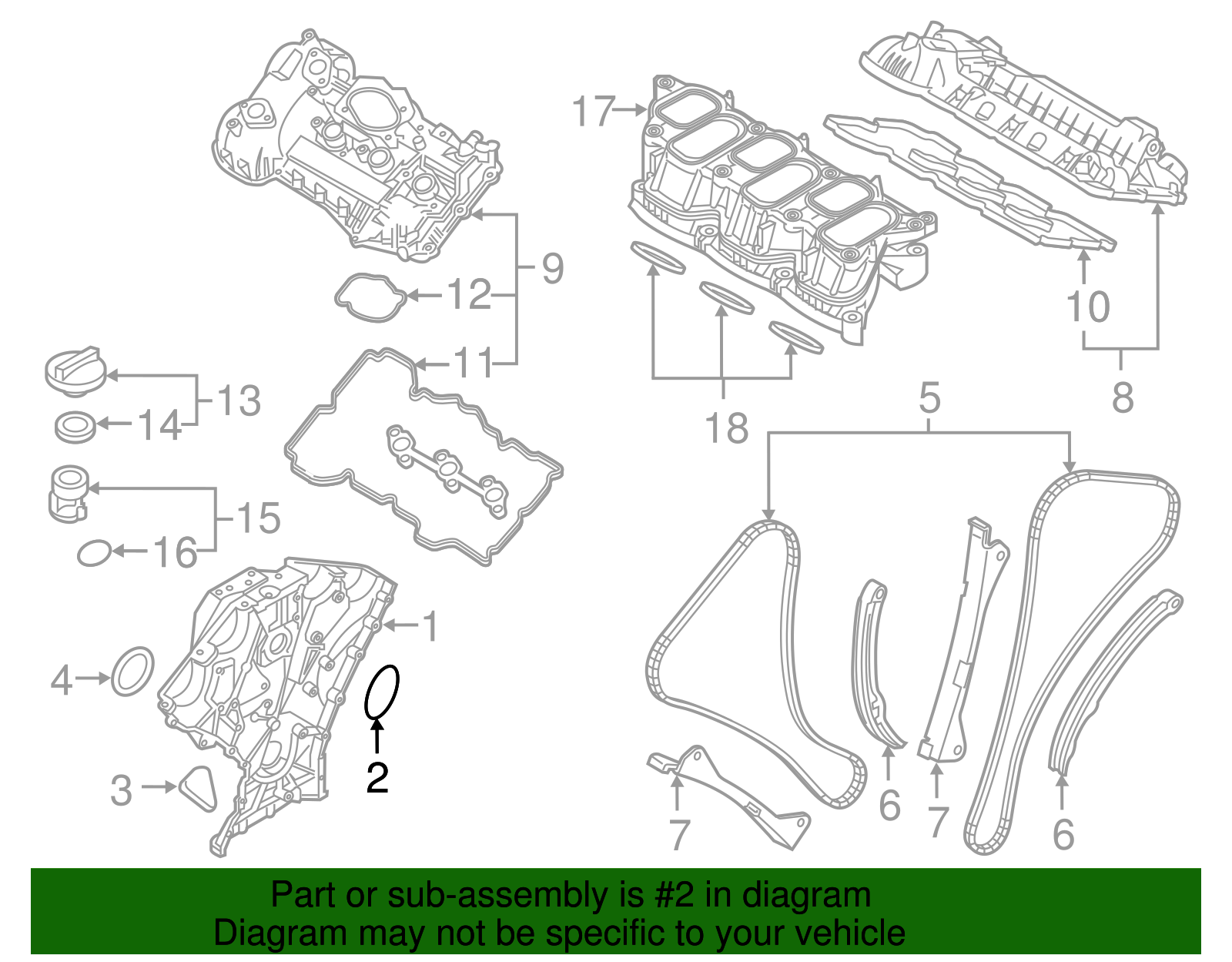 21354-3C520 - Gasket 2006-2018 Kia | Kia.Parts