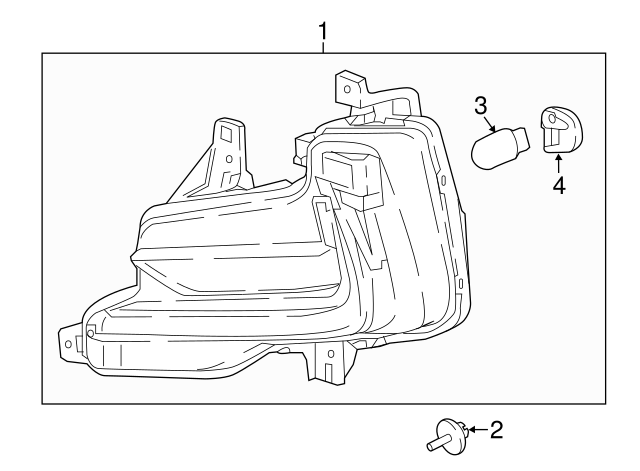 2018-2021 Buick Enclave Lamp 84444118 GM | GMPartsDirect.com