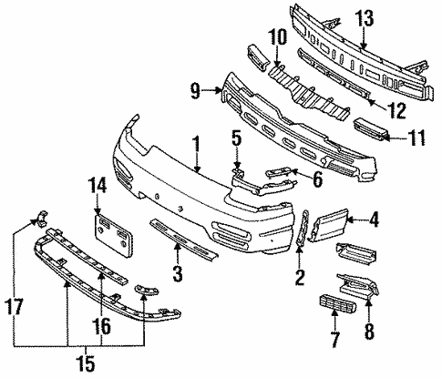Bumper & Components - Front for 1991 Nissan 240SX | Nissan Parts Plus