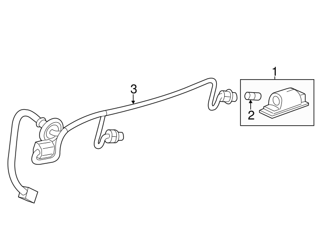 2013-2017 Chevrolet Traverse Rear License Plate Lamp Wiring Harness ...