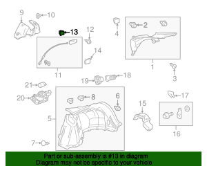90682-S7A-003 - Lever Grommet 2010-2012 Honda | Honda Parts Online