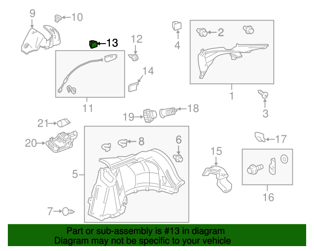 90682-S7A-003 - Lever Grommet 2010-2012 Honda | Honda Parts Online