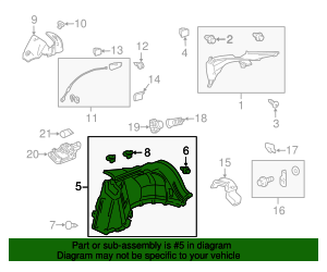 84670-TP6-A01ZA - Lining, L Rear Side *NH167L* (Graphite Black) 2010 ...