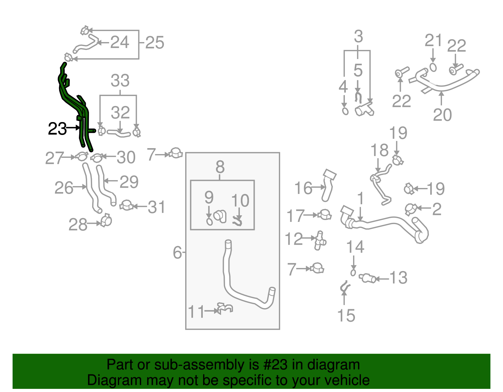 2009-2018 Volkswagen Tube Assembly 1K0-121-070-BD | Wolfsburg Parts Direct