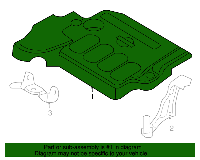 14041-JA01B - Engine Cover 2007-2013 Nissan Altima | AutoNation Parts