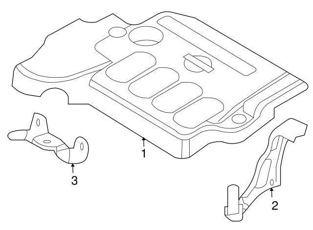 14041-JA01B - Engine Cover 2007-2013 Nissan Altima | AutoNation Parts