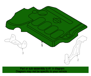 14041-JA01B - Engine Cover 2007-2013 Nissan Altima | AutoNation Parts