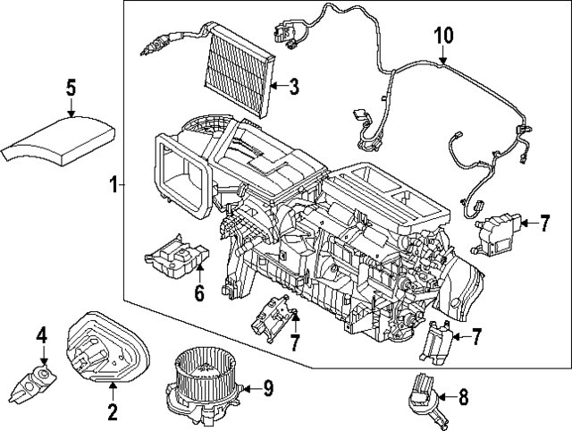 2024 Ford Mustang Blower Motor PR3Z-19805-A | TascaParts.com